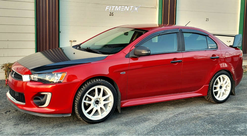 2017 Mitsubishi Lancer ES with 18x8 Drag Dr31 and Arctic Claw 225x45 on ...