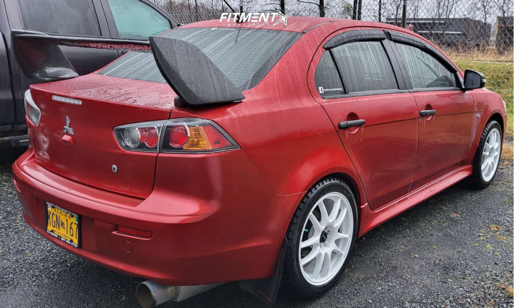 2017 Mitsubishi Lancer ES with 18x8 Drag Dr31 and Arctic Claw 225x45 on ...