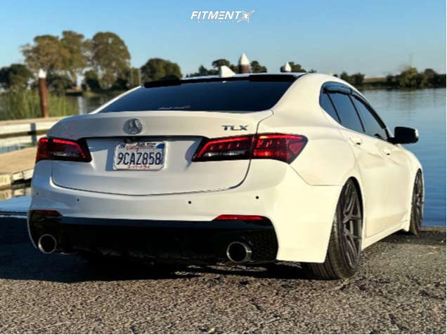 2015 Acura TLX Base with 20x9 Vossen Hf5 and Atlas 235x25 on Air ...