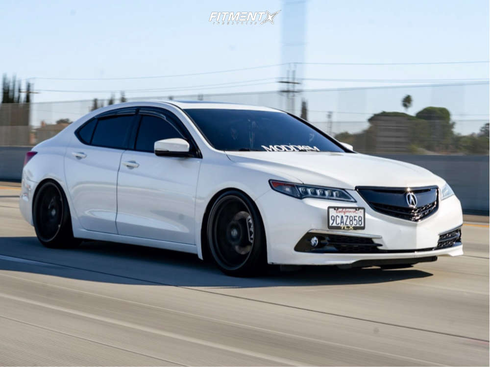 2015 Acura TLX Base with 20x9 Vossen Hf5 and Atlas 235x25 on Air ...
