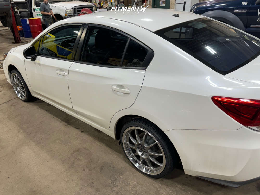 2017 Subaru Impreza Base with 18x7.5 Enkei J10 and Summit 215x35 on ...