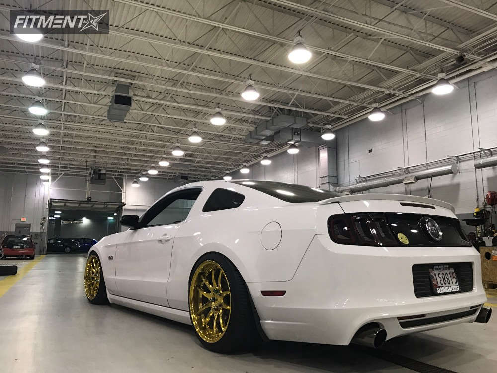 2014 Ford Mustang GT with 19x9.5 Aodhan DS02 and Yokohama 225x40 on ...