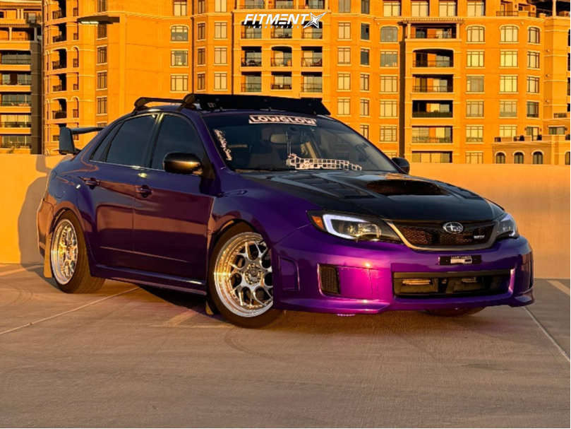2013 Subaru WRX Base with 18x9.5 Aodhan Ds01 and Road Hugger 225x45 on ...