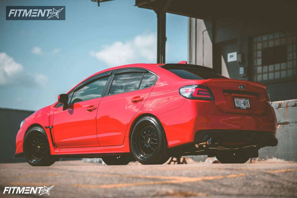 2016 Subaru WRX Base with 18x9.5 ESR Sr01 and Dunlop 245x40 on Stock ...