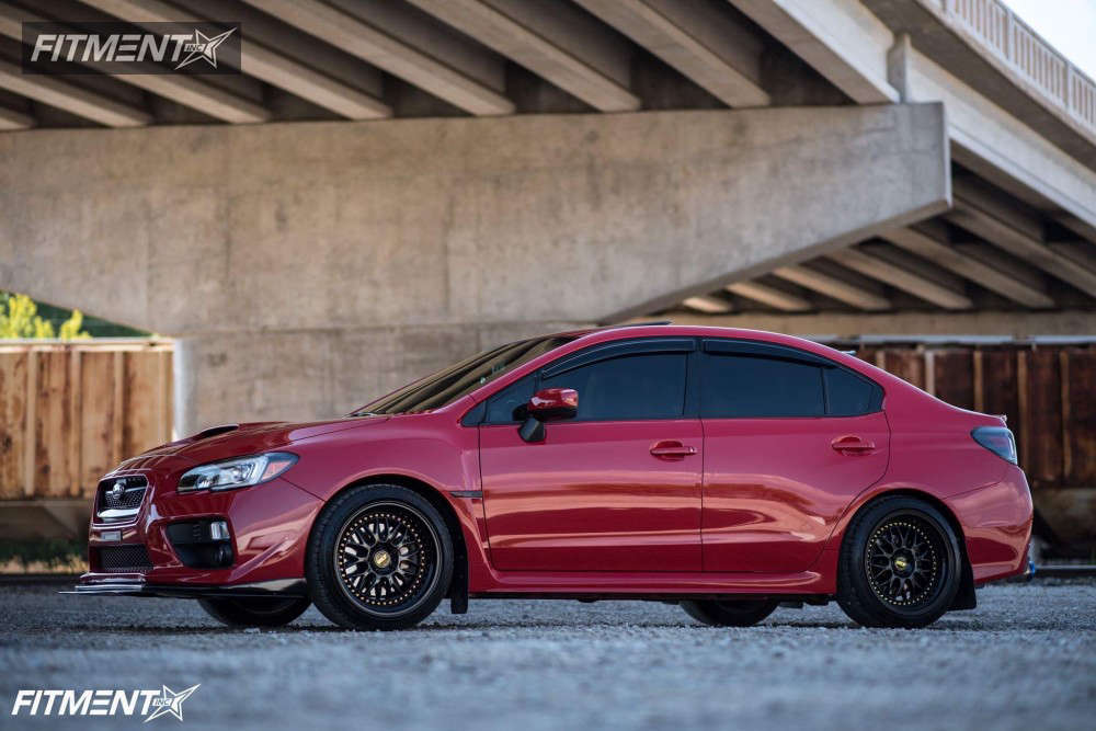 2016 Subaru WRX Base with 18x9.5 ESR Sr01 and Dunlop 245x40 on Stock ...