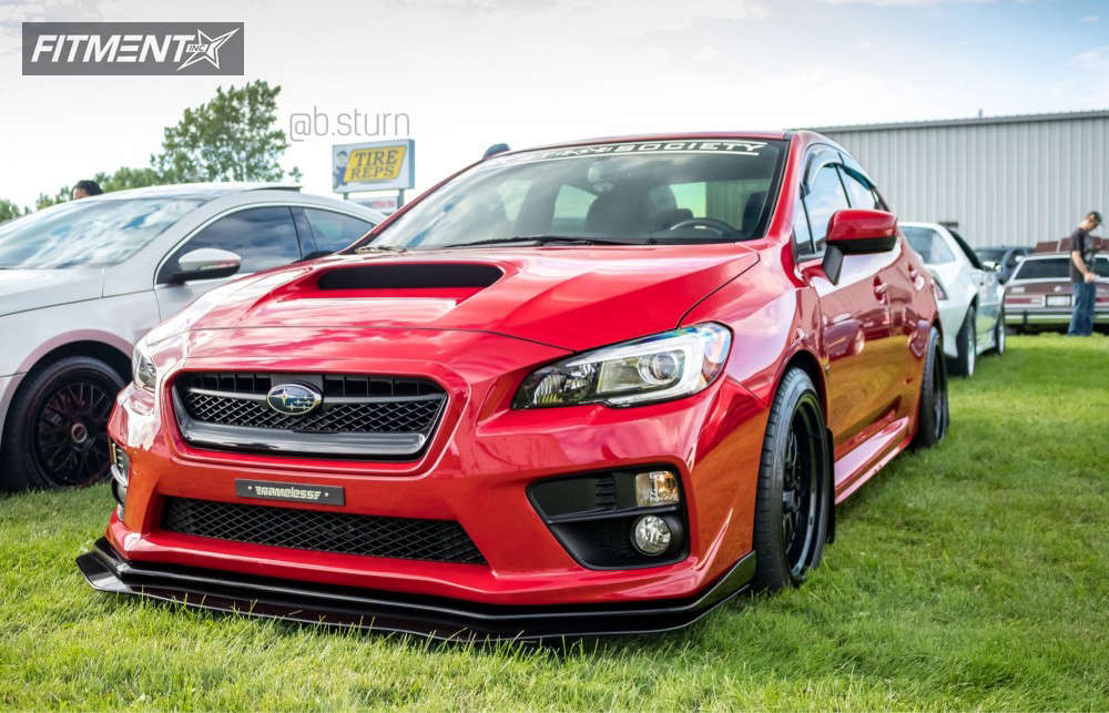 2016 Subaru WRX Base with 18x9.5 ESR Sr01 and Dunlop 245x40 on Stock ...