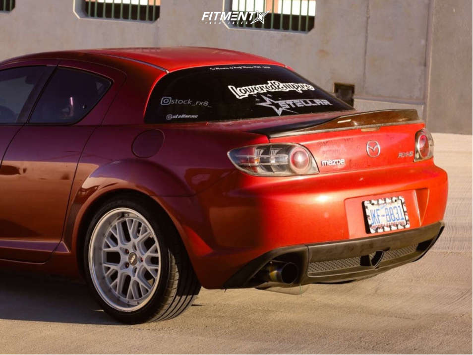 2005 Mazda RX-8 Base with 18x9.5 ESR Cs11 and Michelin 255x45 on ...