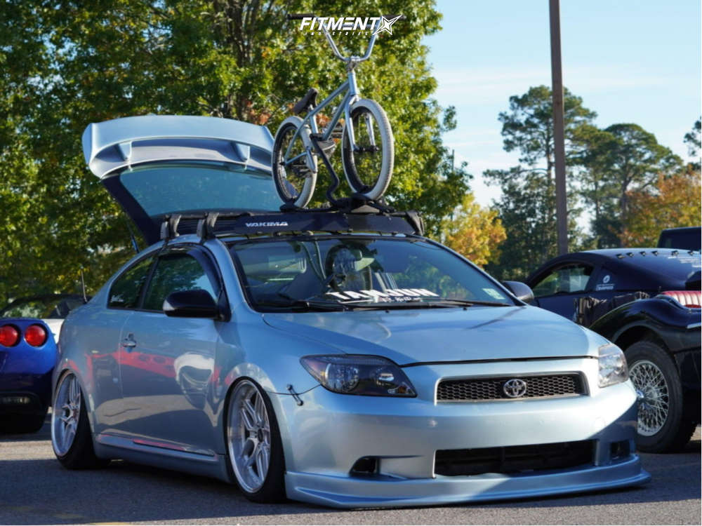 2007 Scion TC Base with 18x9.5 ESR Cs15 and Lexani 225x40 on Air ...