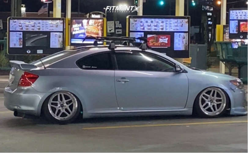2007 Scion TC Base with 18x9.5 ESR Cs15 and Lexani 225x40 on Air ...