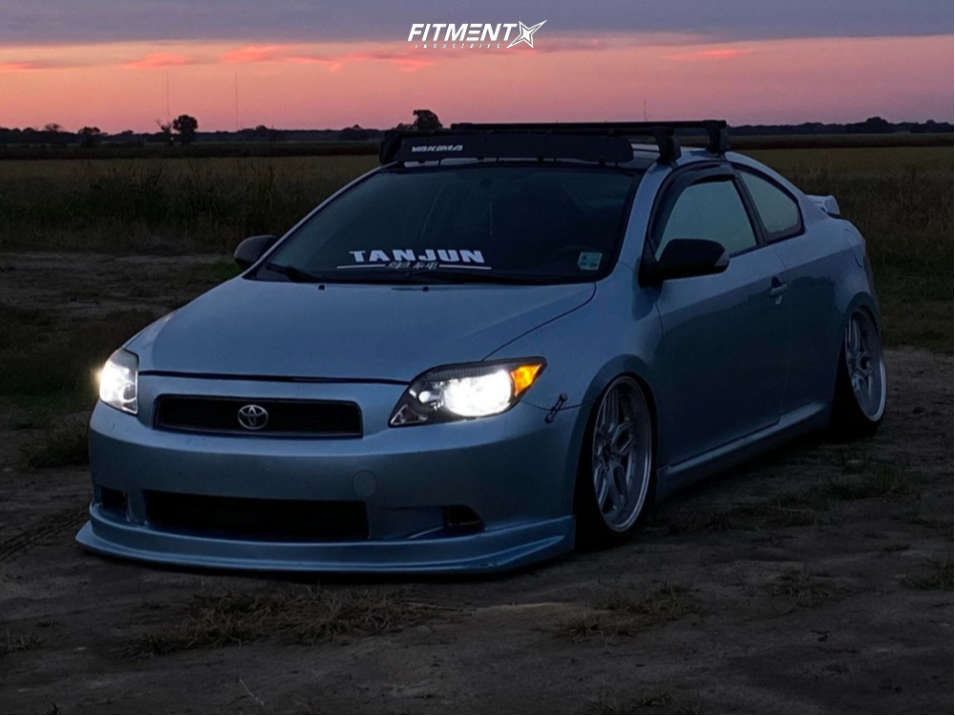 2007 Scion TC Base with 18x9.5 ESR Cs15 and Lexani 225x40 on Air ...