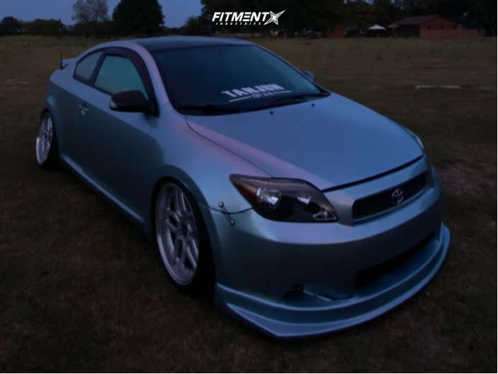 2007 Scion TC Base with 18x9.5 ESR Cs15 and Lexani 225x40 on Air ...