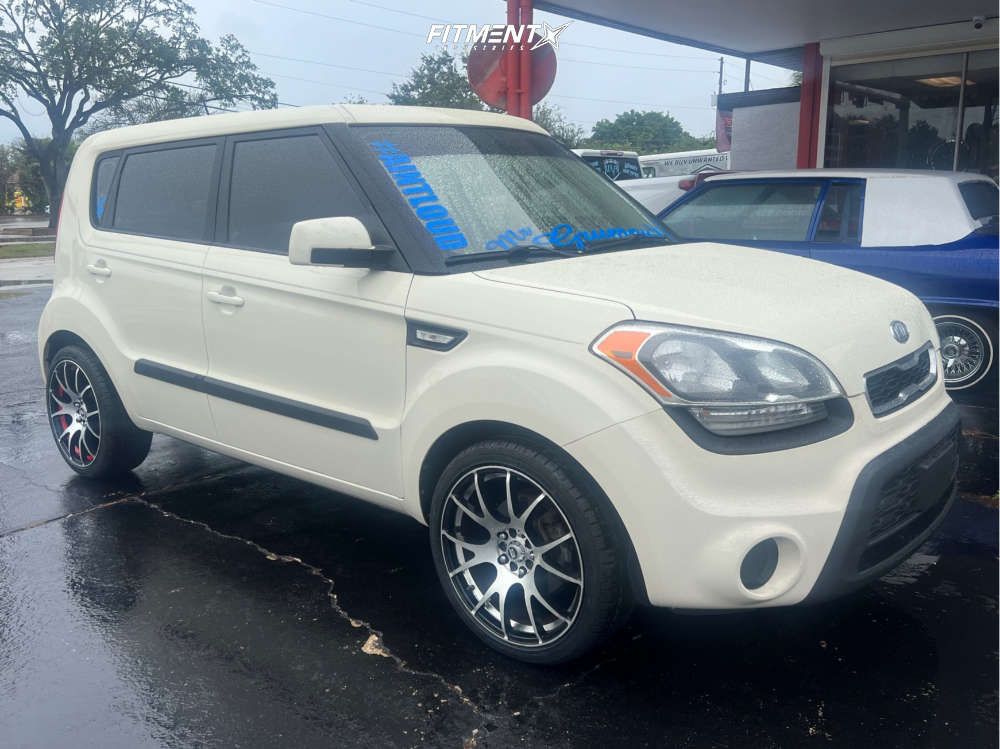 2012 Kia Soul Base with 18x8 Spec-1 Sp-2 and Lexani 225x40 on Stock ...