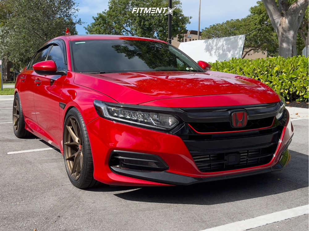 2018 Honda Accord Sport with 19x9.5 Aodhan Aff7 and Michelin 265x35 on ...