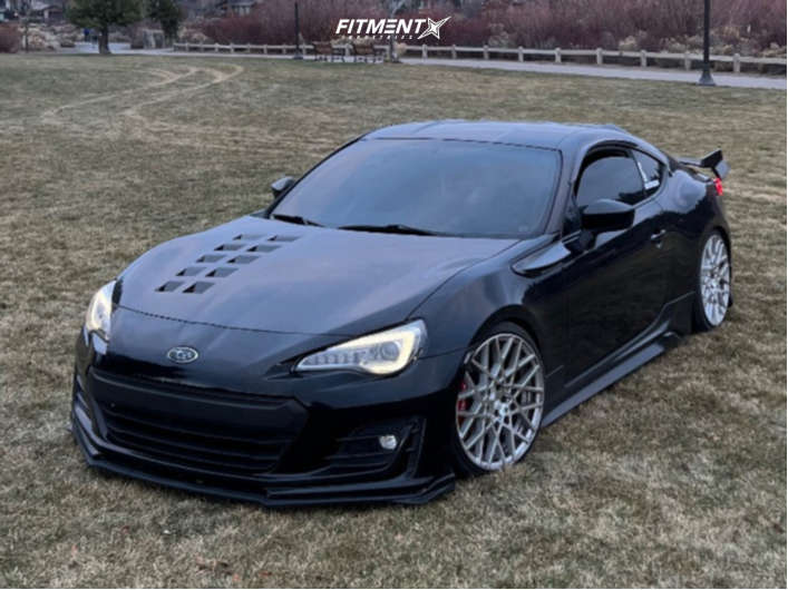 2017 Subaru BRZ Base with 18x8.5 Rotiform Blq and Bridgestone 215x35 on ...