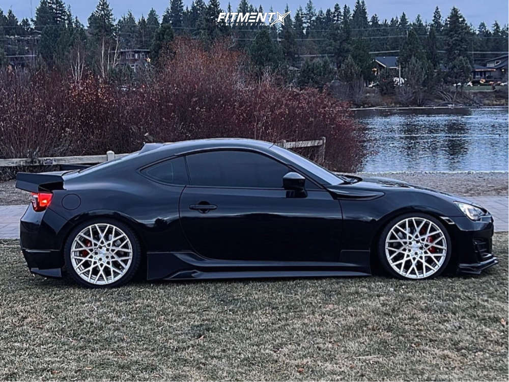 2017 Subaru BRZ Base with 18x8.5 Rotiform Blq and Bridgestone 215x35 on ...