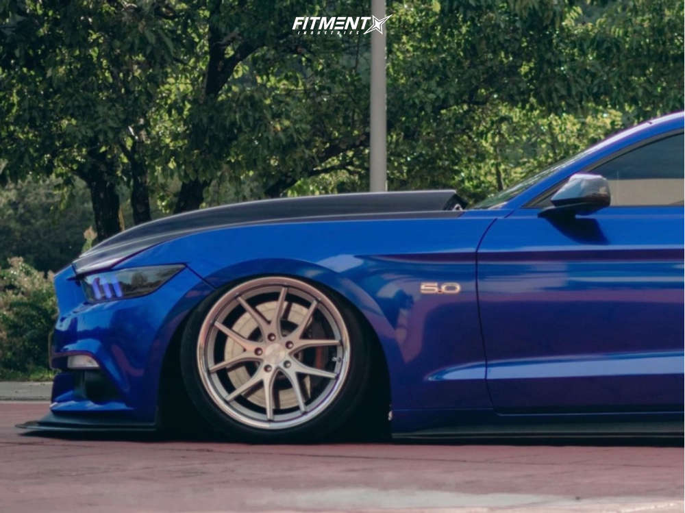 2016 Ford Mustang GT Premium with 19x9.5 Ferrada Fr2 and Yokohama ...