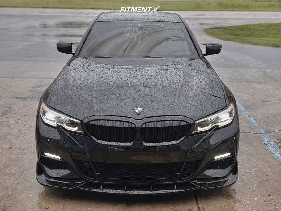 2020 BMW 330i Base with 19x9.5 Vors Tr37 and Lexani 235x35 on Stock ...