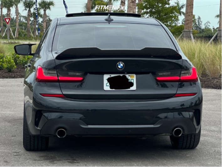 2020 BMW 330i Base with 19x9.5 Vors Tr37 and Lexani 235x35 on Stock ...