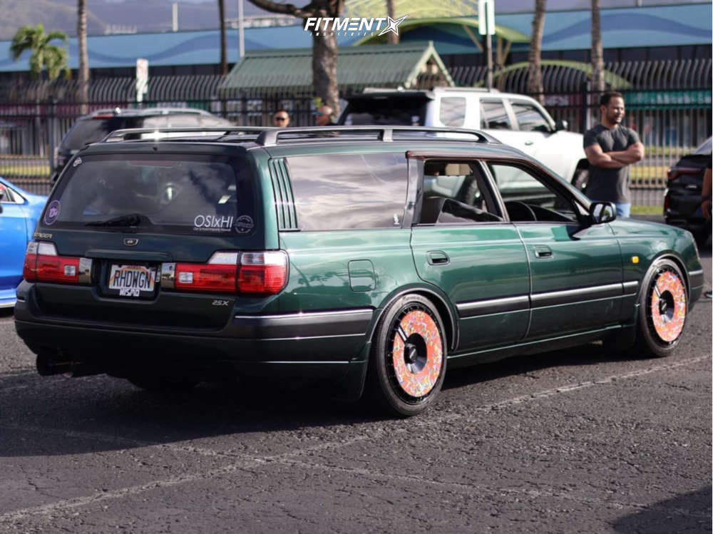 1997 Nissan Stagea 25X with 18x8.5 Rotiform Las-r and Falken 235x40 on ...
