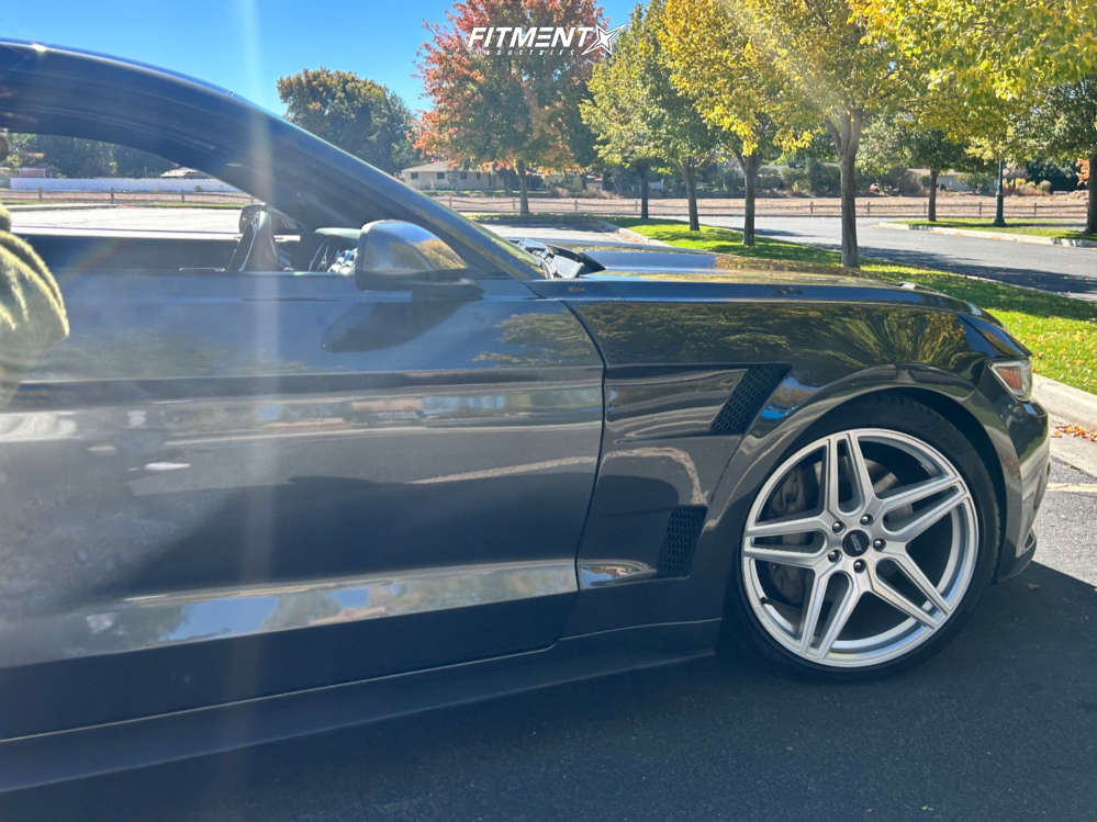 2016 Ford Mustang GT with 20x9 ESR Rf15 and Ironman 255x35 on Lowering ...