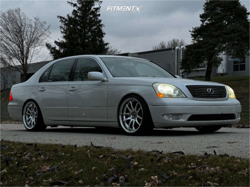 2002 Lexus LS430 Base with 19x9.5 Aodhan Ds02 and Radar 235x35 on Coilovers | 2841257 | Fitment ...