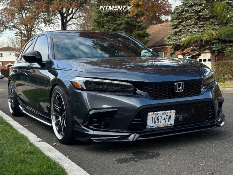 2022 Honda Civic Sport with 19x9.5 Work Emotion Zr10 and Michelin 245x35 on Coilovers | 2842078 ...