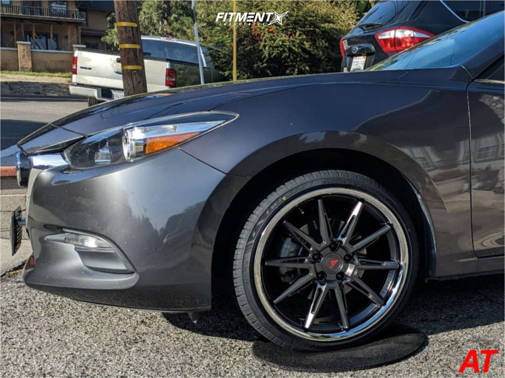 2018 Mazda 3 Touring with 19x8.5 Ferrada Cm2 and Lexani 225x35 on ...