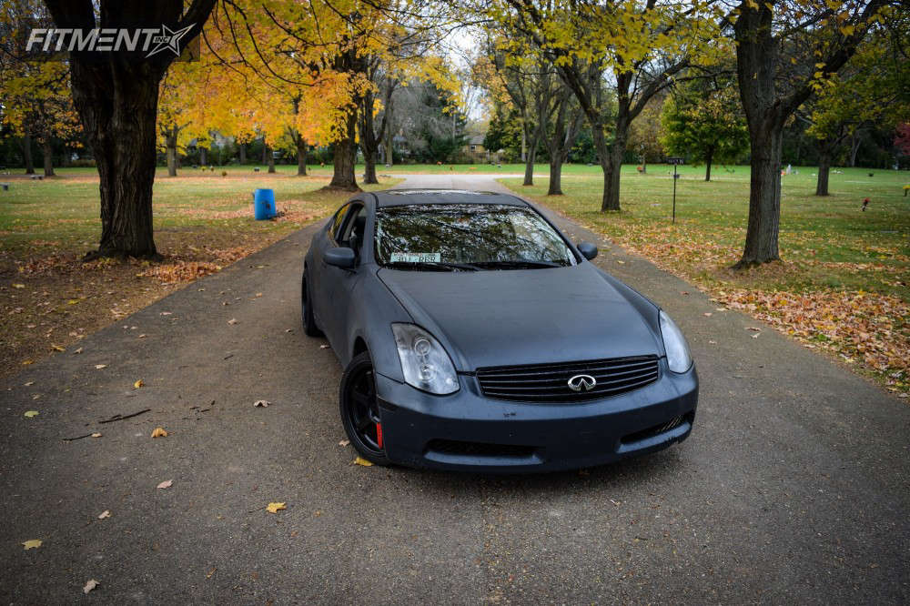 2004 INFINITI G35 Base with 18x9.5 Varrstoen Es2 and Hankook 245x35 on ...