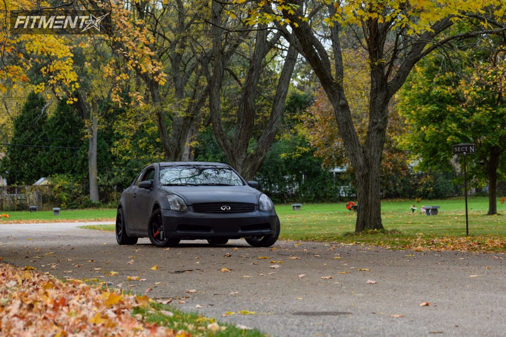 2004 INFINITI G35 Base with 18x9.5 Varrstoen Es2 and Hankook 245x35 on ...