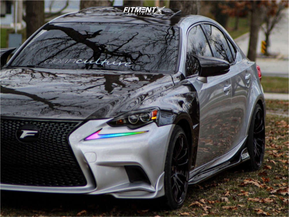 2015 Lexus IS250 F Sport with 18x9.5 AVID1 Av20 and Goodyear 245x45 on ...