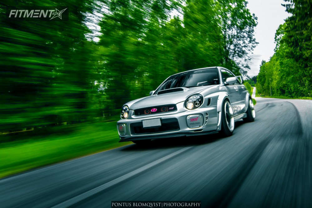 2002 Subaru WRX STI Base with 18x9.5 Enkei Tenjin and Bridgestone ...