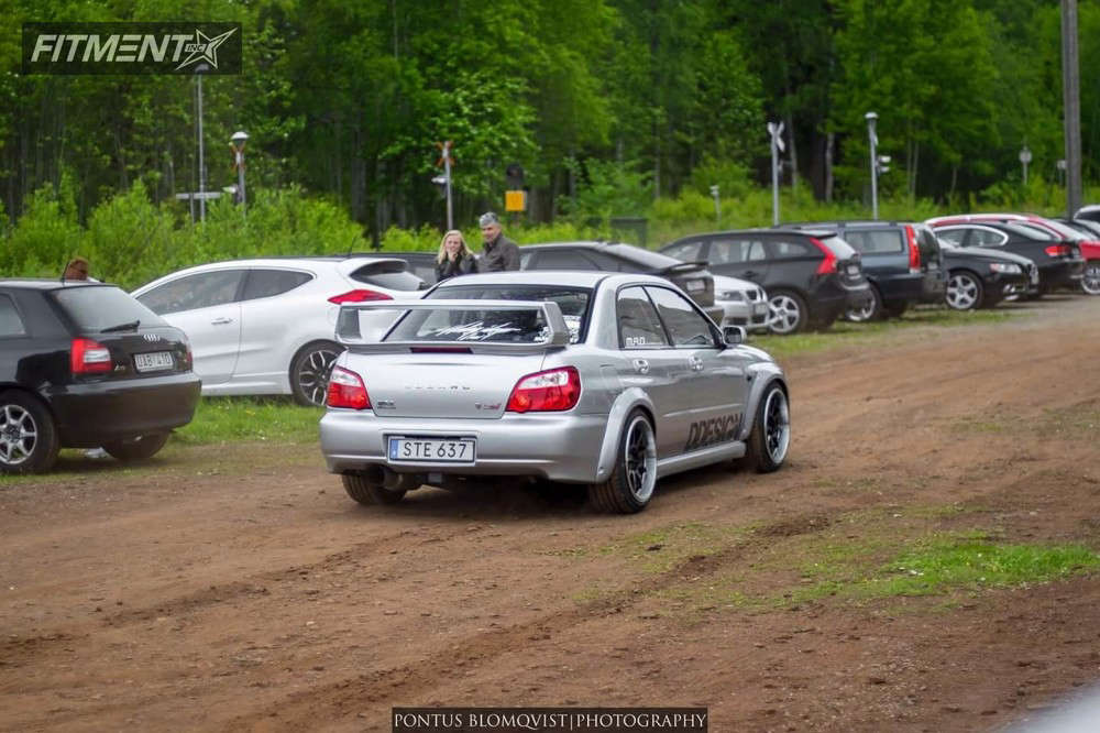 2002 Subaru WRX STI Base with 18x9.5 Enkei Tenjin and Bridgestone ...