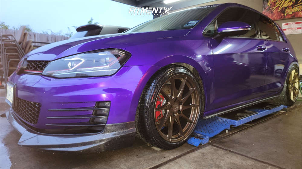 2016 Volkswagen GTI S with 18x8.5 Aodhan Ah09 and Falken 225x40 on ...