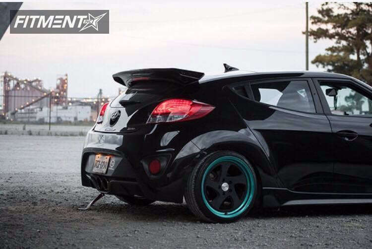 2013 Hyundai Veloster Turbo with 18x9 Varrstoen Mk2 and Pirelli 225x35 ...