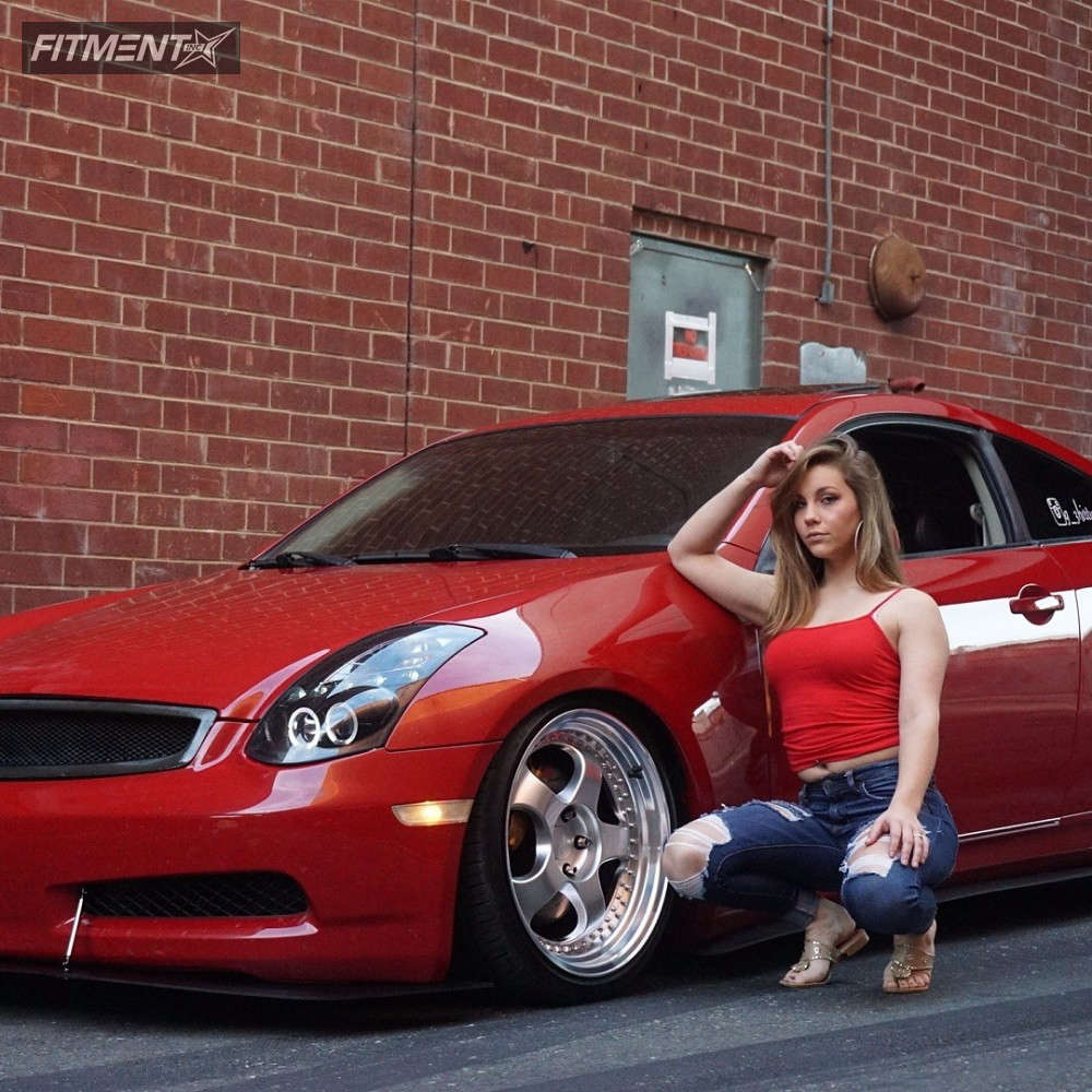 2004 INFINITI G35 Base with 19x9.5 Varrstoen Es6 and Delinte 245x35 on Coilovers | 284858 ...