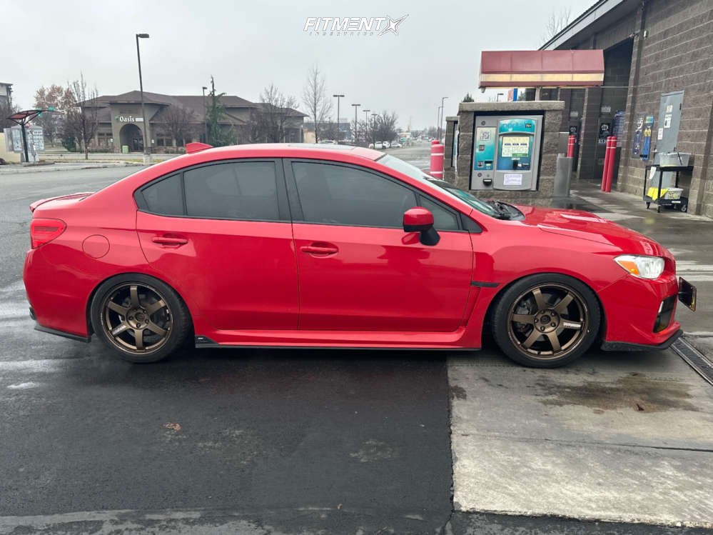 2017 Subaru WRX Premium with 18x8.5 Volk TE37 Saga S-Plus and Michelin ...