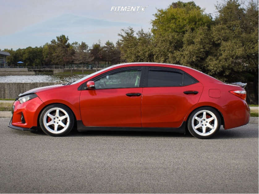 2016 Toyota Corolla S with 17x8 9SiX9 Six-1 and Vercelli 215x45 on ...