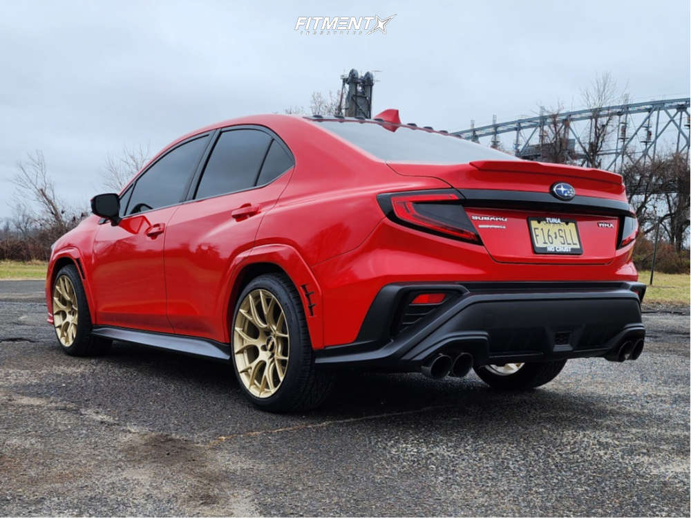 2022 Subaru WRX Premium with 18x9.5 BBS RE-V7 and Continental 245x40 on ...
