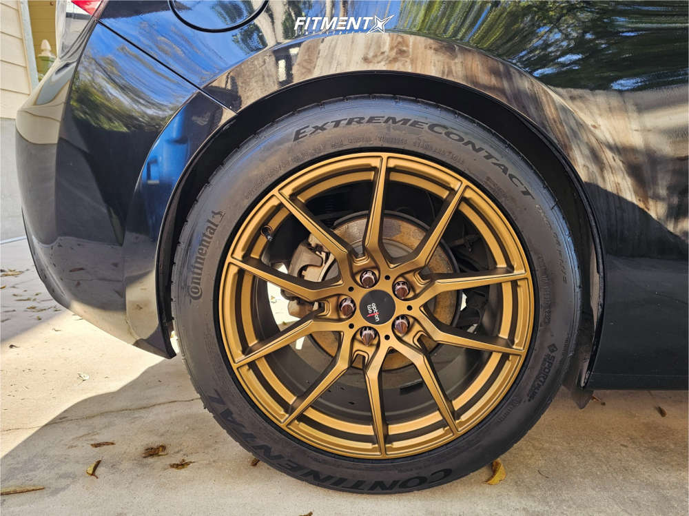 2015 Subaru BRZ Limited with 18x9.5 Option Lab R716 and Continental 275x40 on Stock Suspension ...