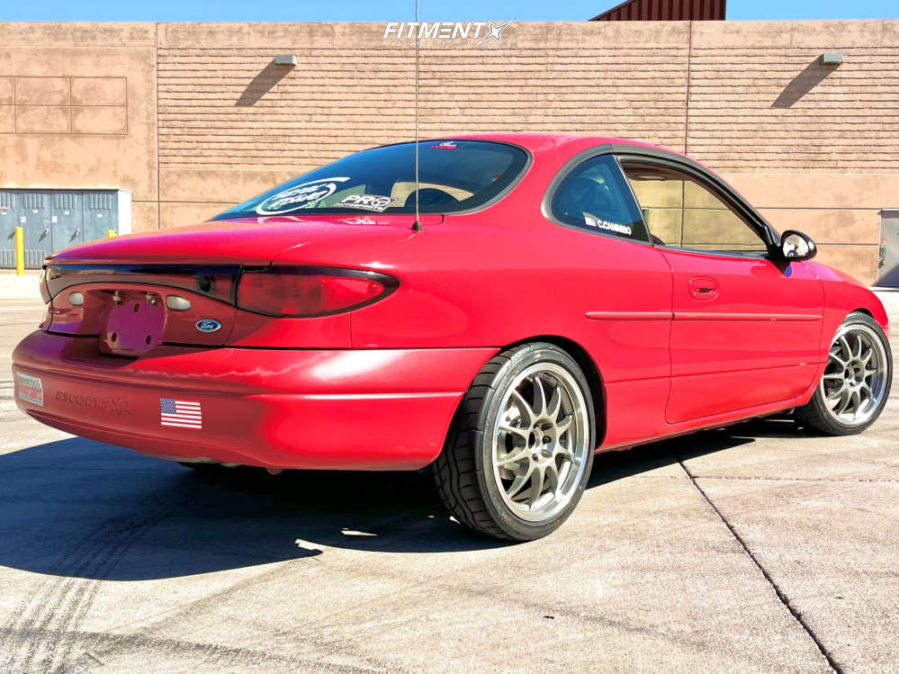 1998 Ford Escort ZX2 Hot Coupe with 17x7 Enkei J10 and Falken 215x40 on ...