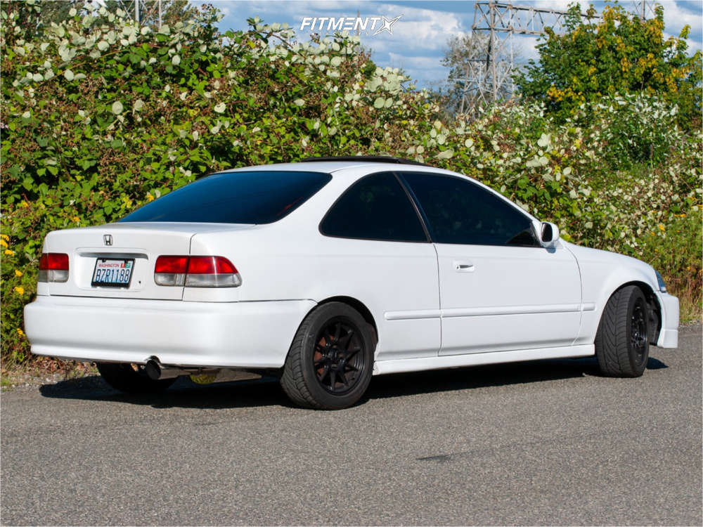 1998 Honda Civic EX with 15x7.5 Konig Dekagram and Nitto 205x50 on ...