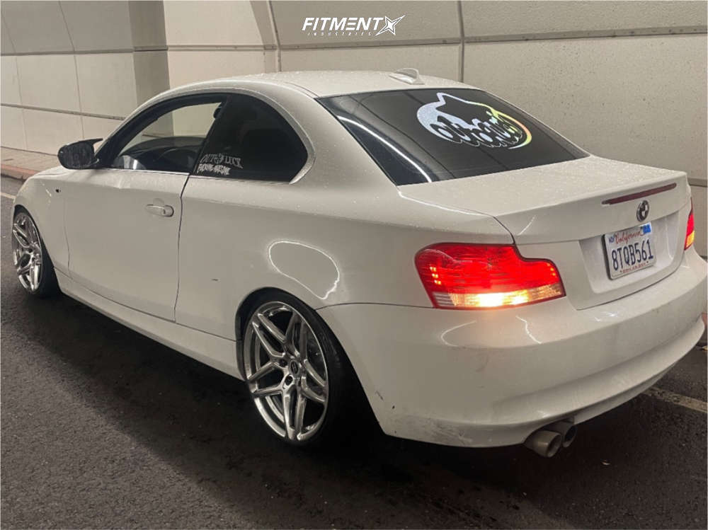 2011 BMW 128i Base with 18x8.5 Heritage Ebisu Monoc and Lexani 215x30 ...