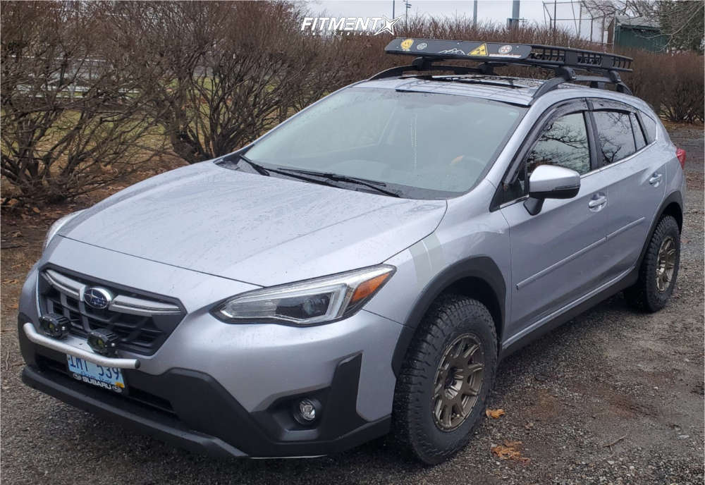2023 Subaru Crosstrek Limited with 15x7 DX4 X-trail and Falken 215x75 on Stock Suspension ...