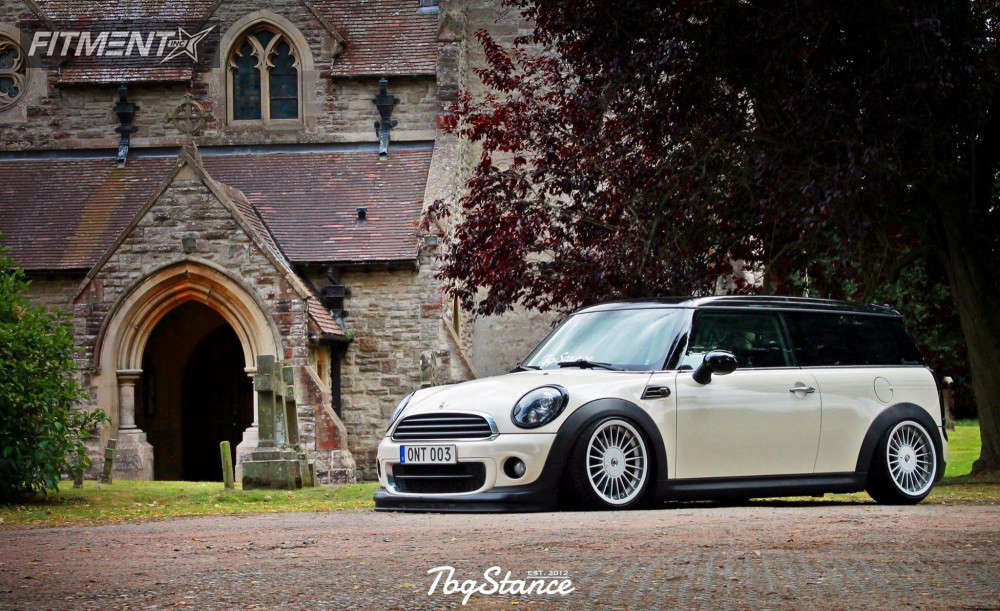 2012 Mini Cooper Clubman with 17x8 Alpina and Hankook 195x40 on Air ...