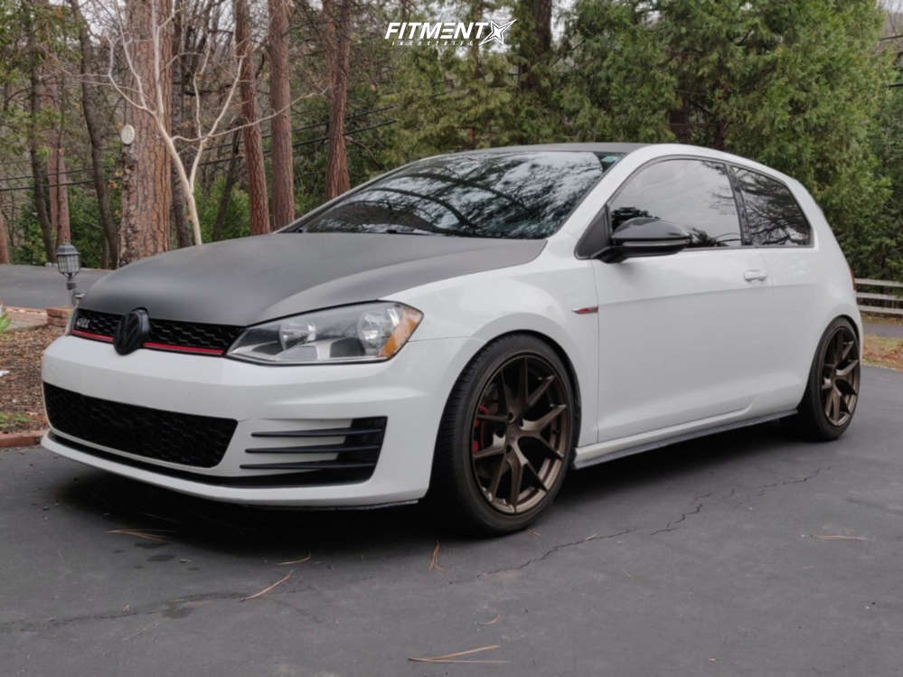 2016 Volkswagen GTI S with 18x8.5 Aodhan Aff7 and Confidence 225x45 on ...