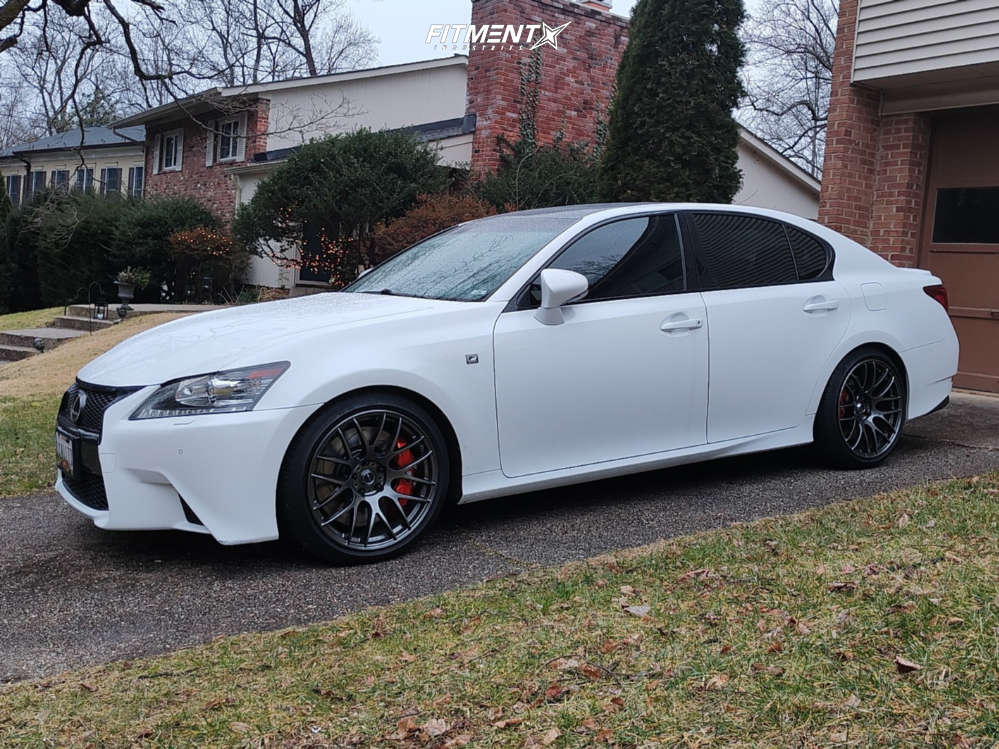 2015 Lexus GS350 F Sport with 19x9.5 Work Emotion M8r and Michelin ...