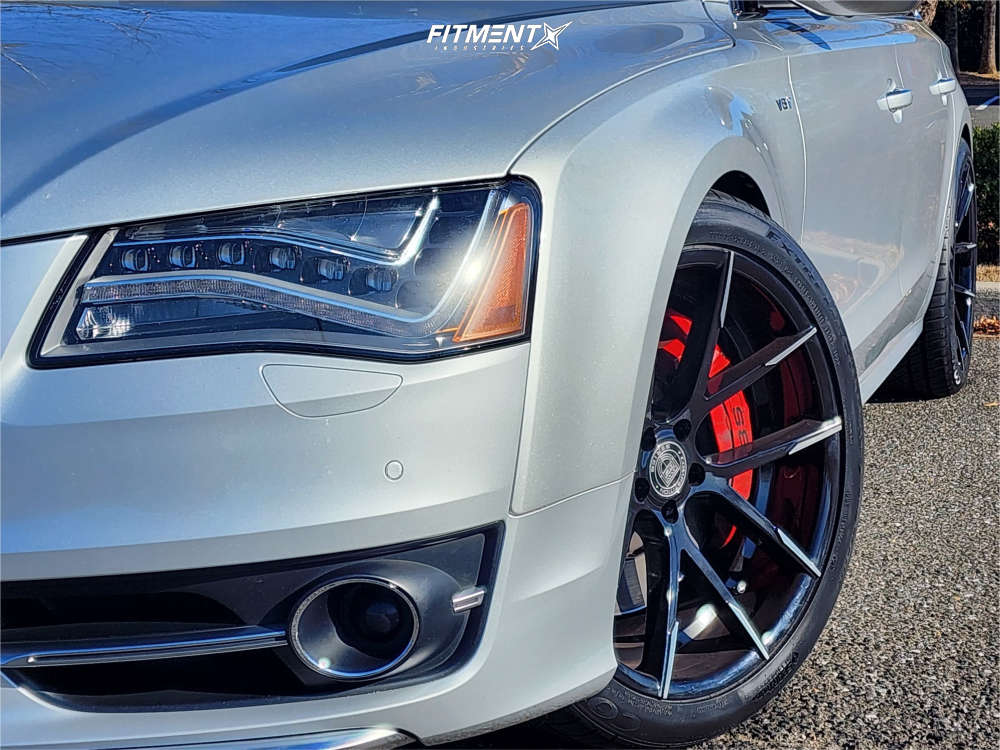 2013 Audi S8 Base with 21x10.5 Lexani Stuttgart and Continental 295x35 ...