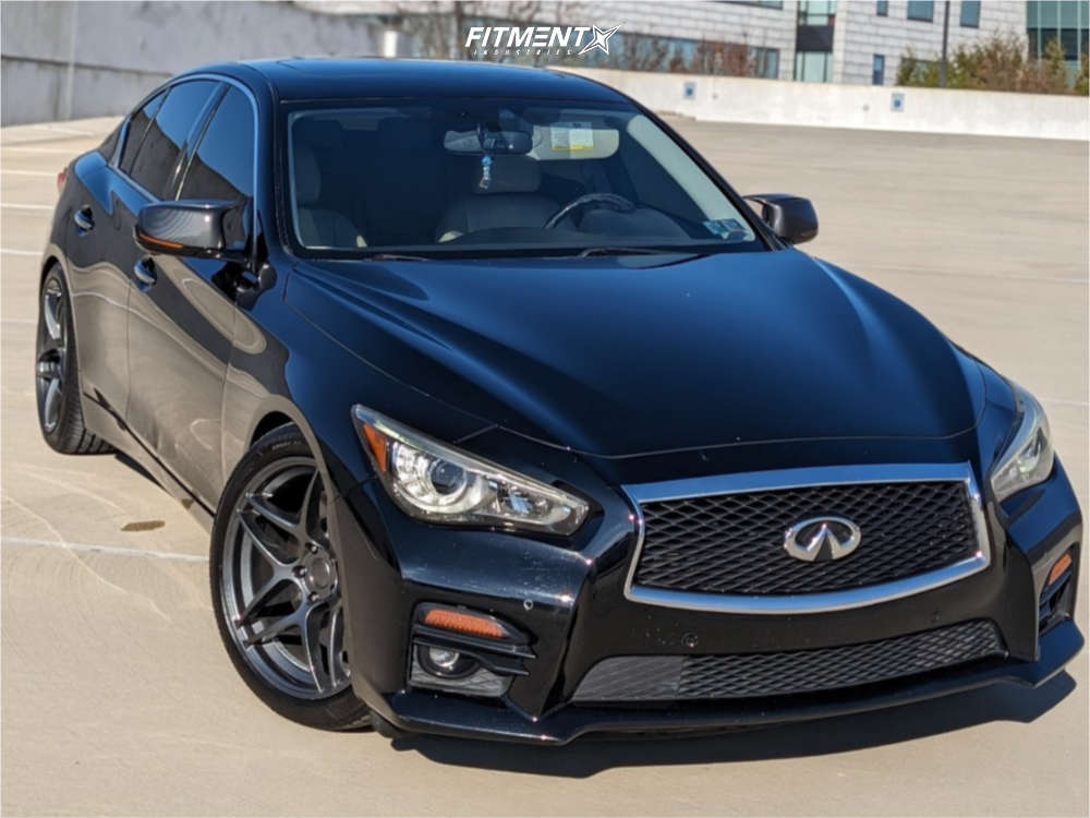 2015 INFINITI Q50 Sport with 19x9.5 Kansei Astro and Bridgestone 255x40 ...