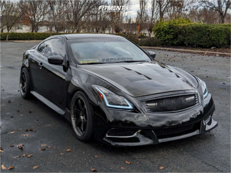 2008 INFINITI G37 Base with 18x9.5 Volk Te37sl and Hankook 255x40 on ...