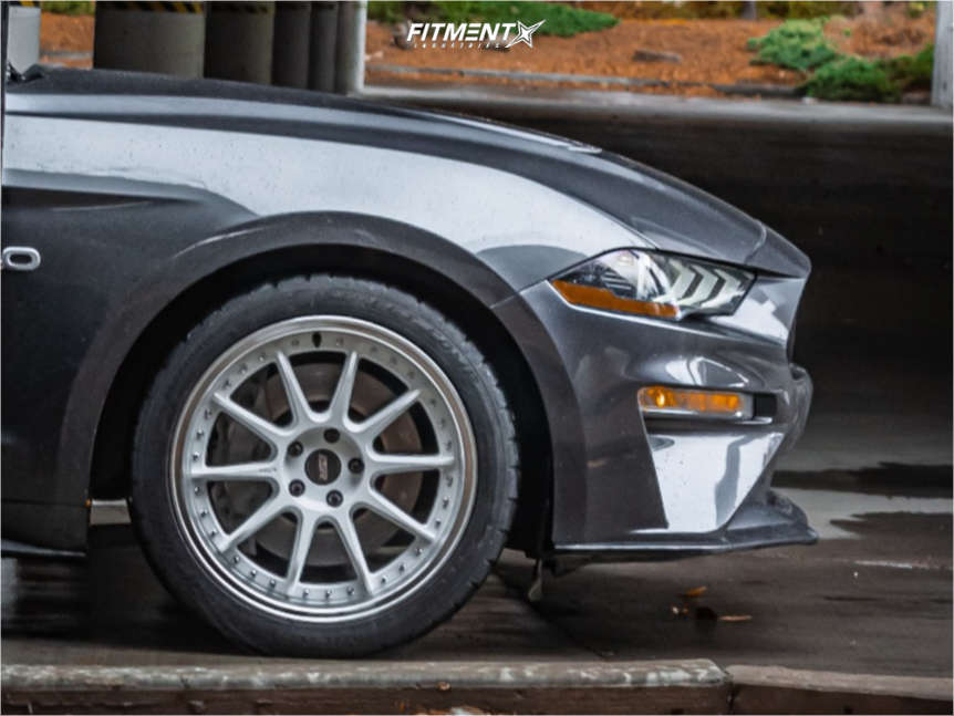 2018 Ford Mustang GT Premium with 18x9.5 ESR Cs12 and Mickey Thompson ...